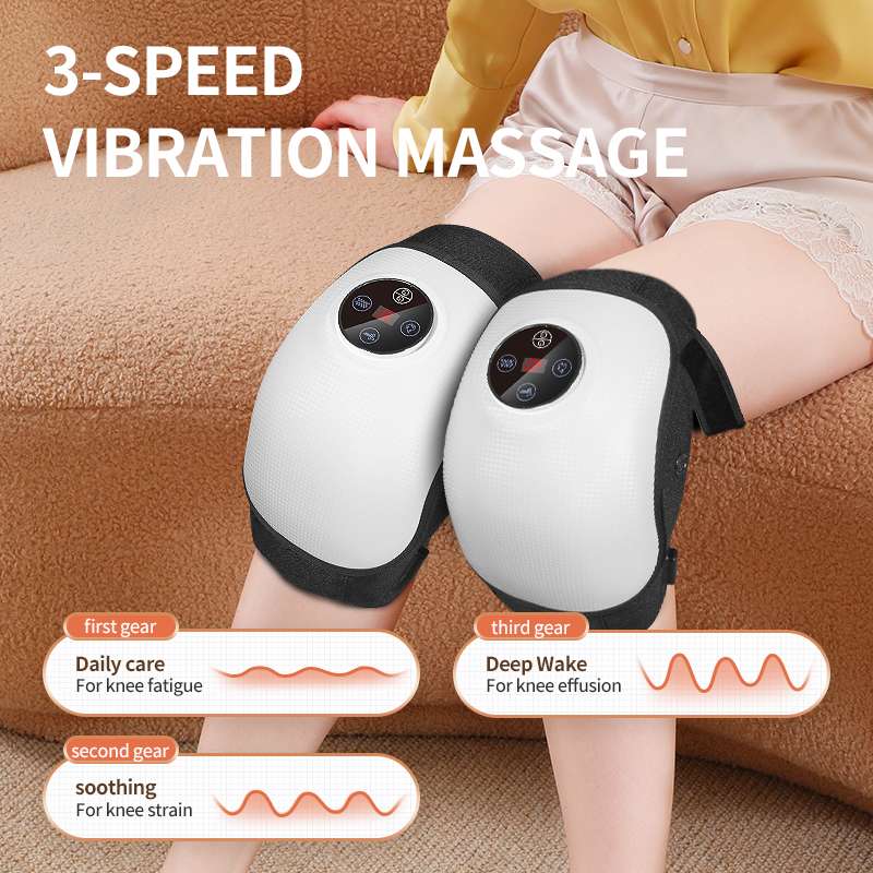 Heated Knee Massager With Air Compression Massage For Knee Pain And ...