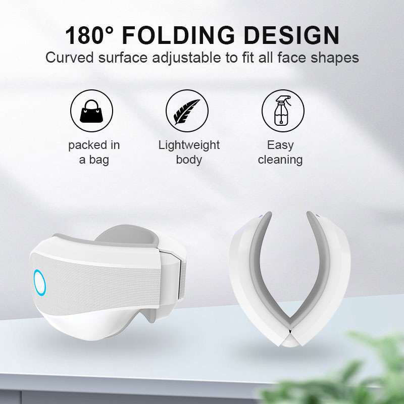 Folding Design Electric Eye Care Device Wireless Heating Vibrating USB ...