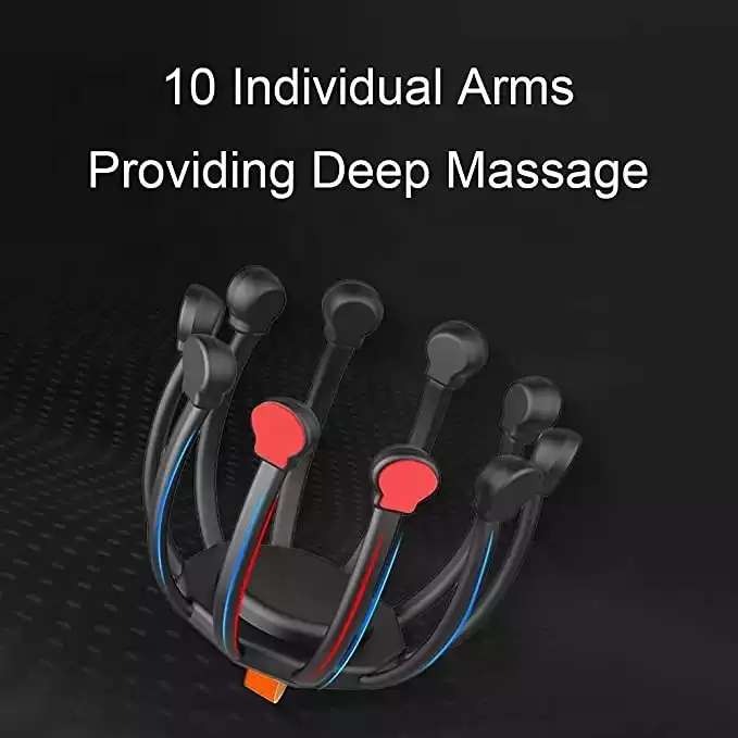 New Design Automatic 10 Motors Electric Vibrating Head Massager 8991